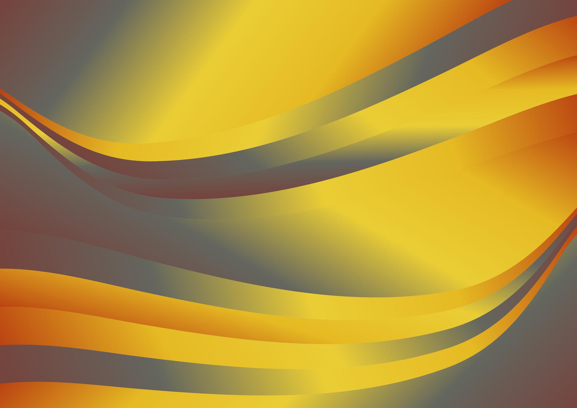 Wavy Orange Yellow and Grey Gradient Background Graphic