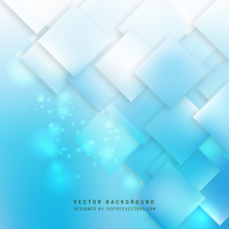 Abstract Light Blue Square Background Template