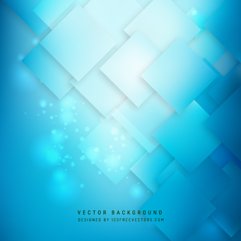 Blue Square Background Template