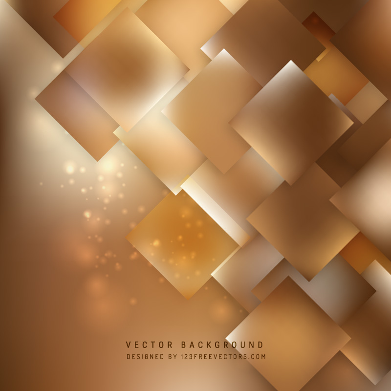 Brown Geometric Square Background