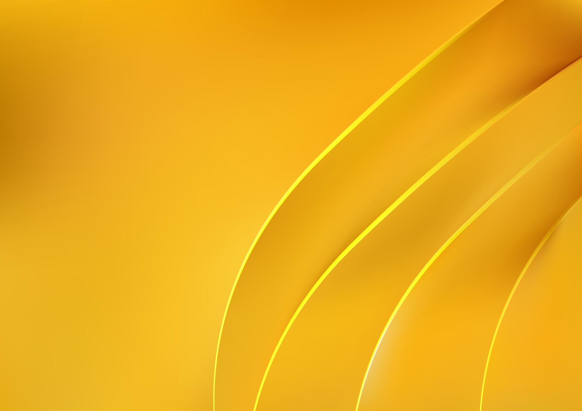 Abstract Yellow Curve Background