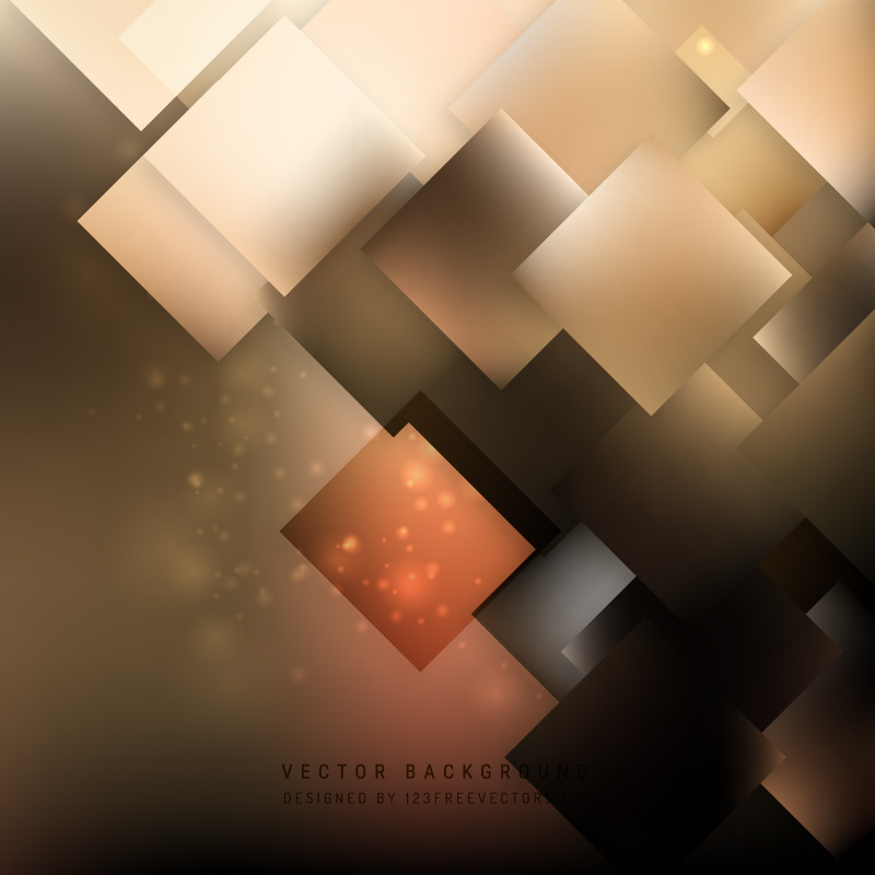 Abstract Dark Color Square Background Design