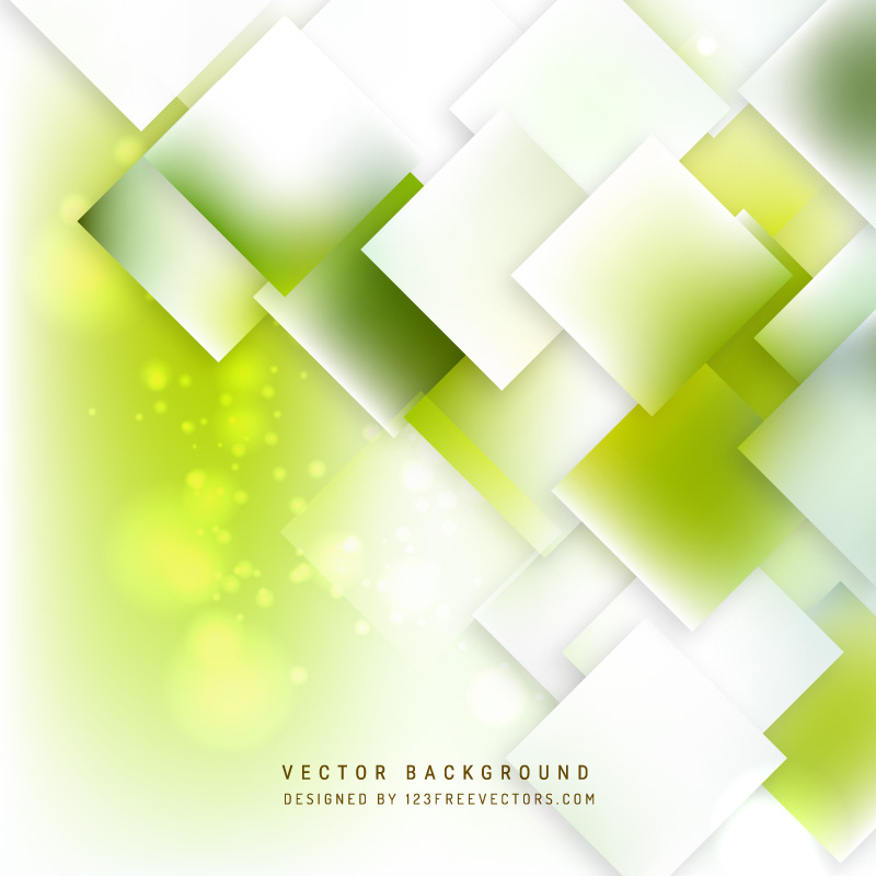 White Green Square Background Template