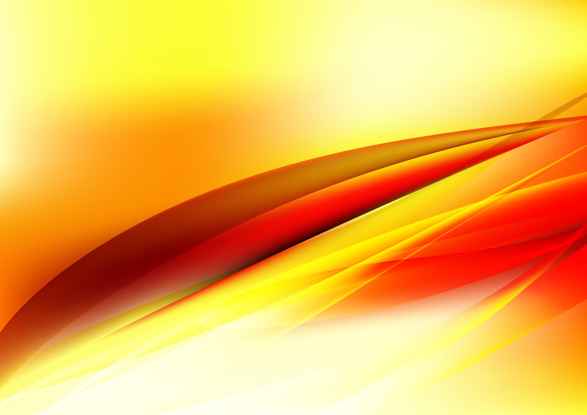 Red White and Yellow Shiny Wave Background