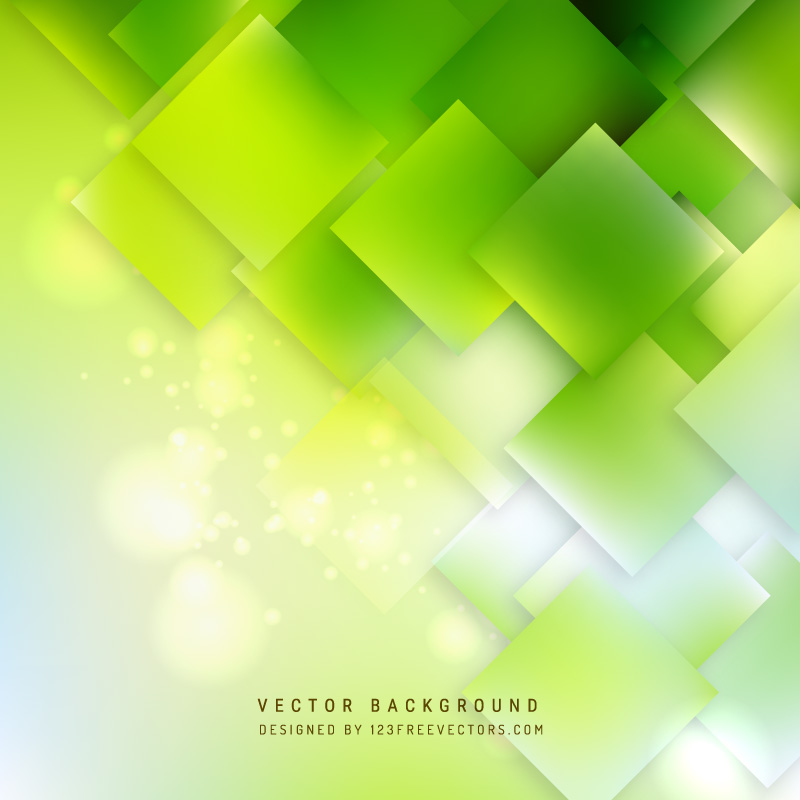 Abstract Yellow Green Square Background Template