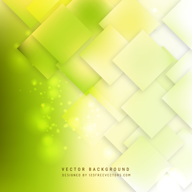 Yellow Green Square Background