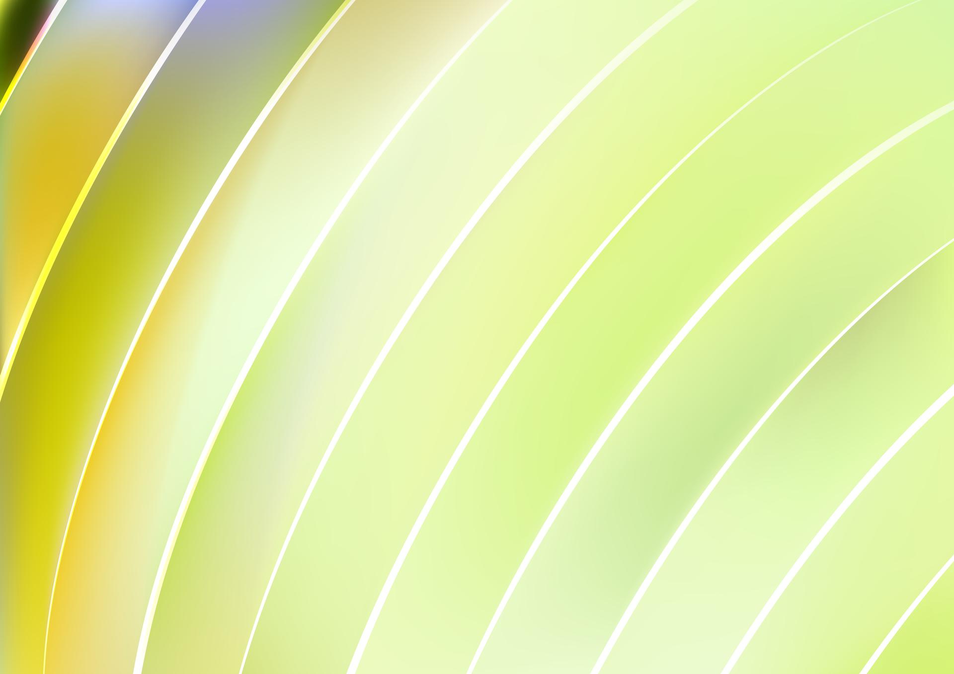 Abstract Light Green Glowing Curved Stripes Background