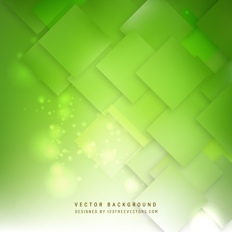 Green Square Background Design