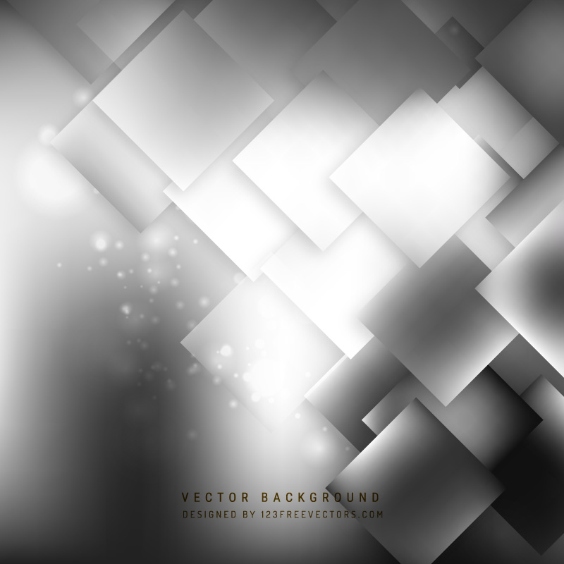 Abstract Black and White Square Background