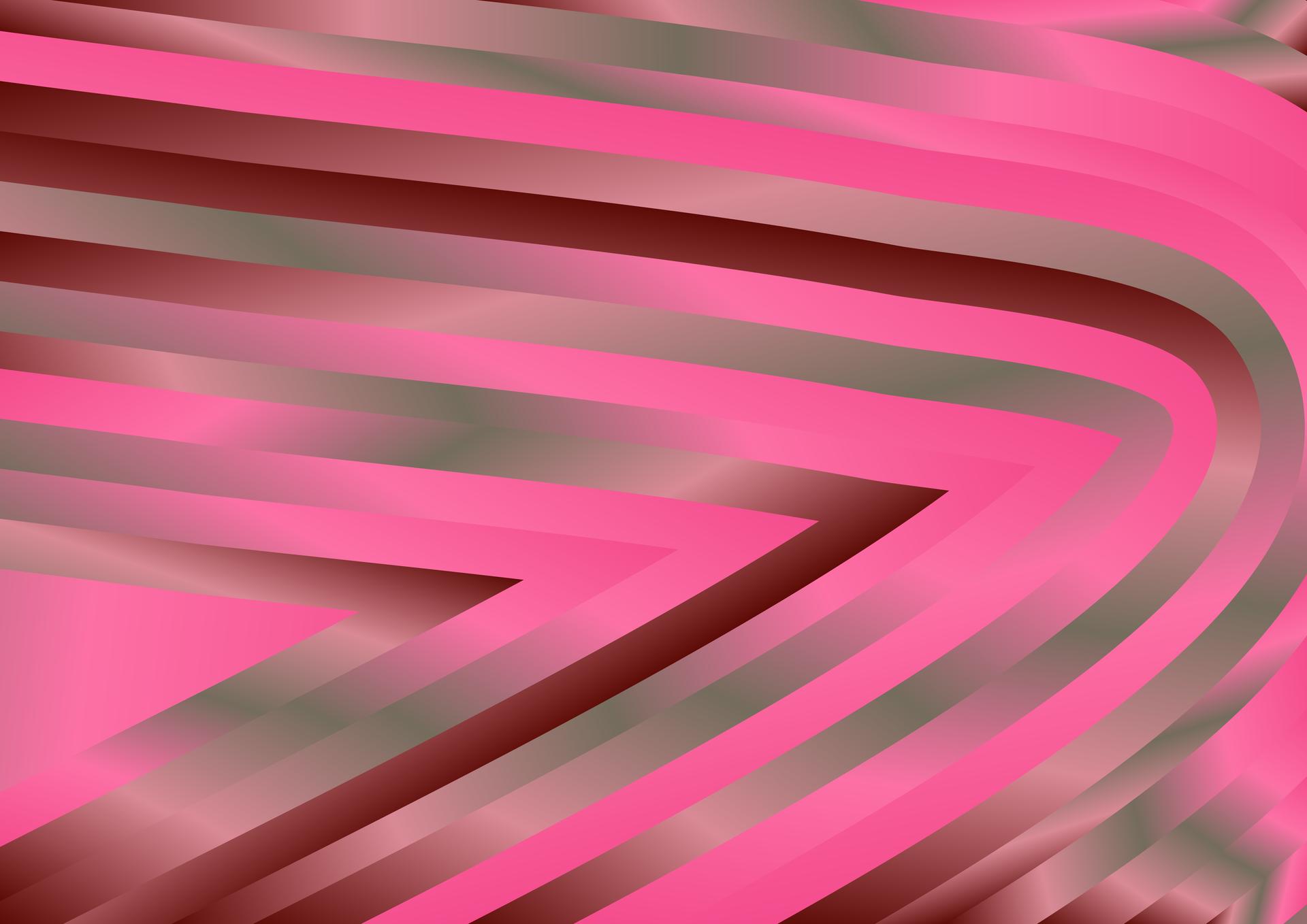 Abstract Pink and Brown Gradient Curved Stripes Background Vector ...