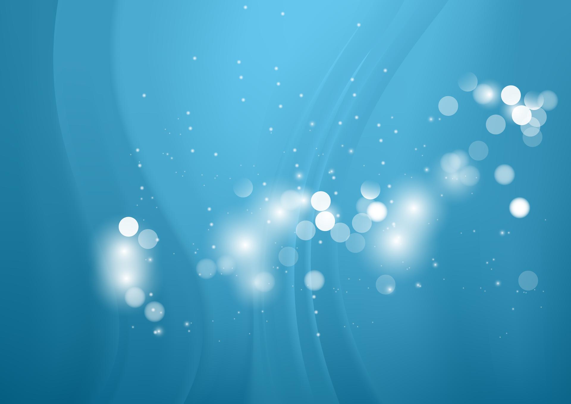 Abstract Blue Bokeh with Sparkles