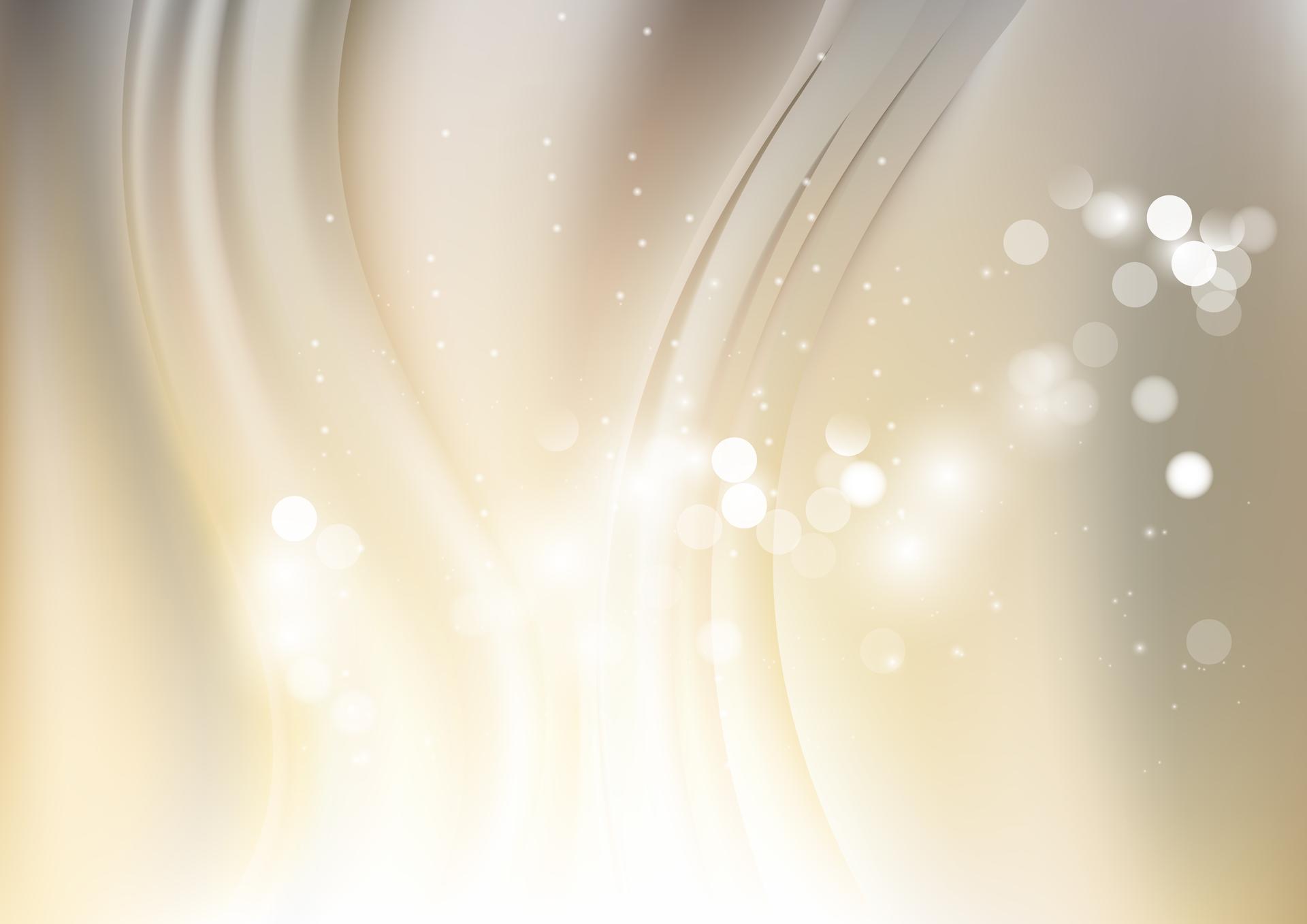 Beige and White Abstract Background with Bokeh