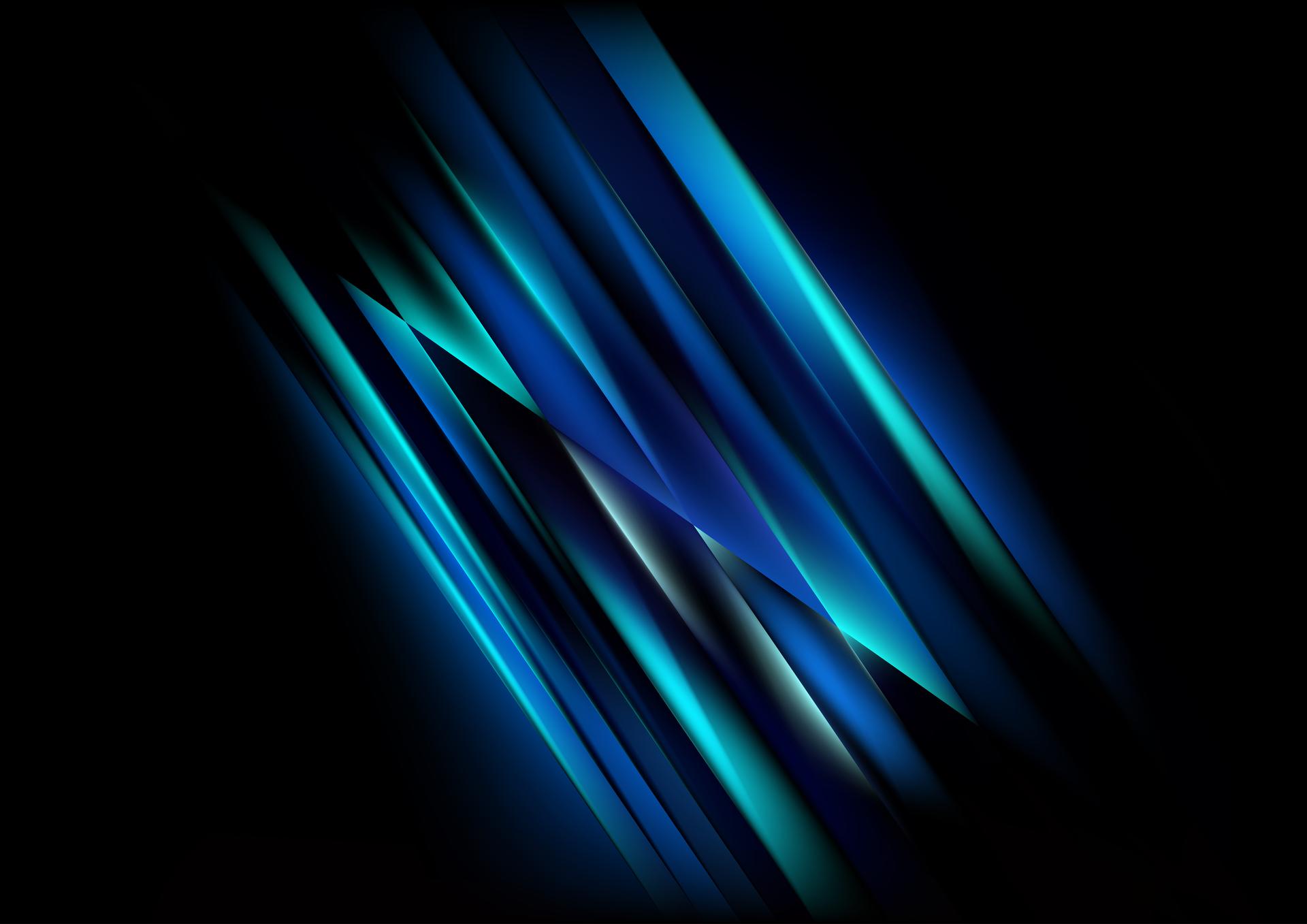 Shiny Cool Blue Diagonal Lines Background