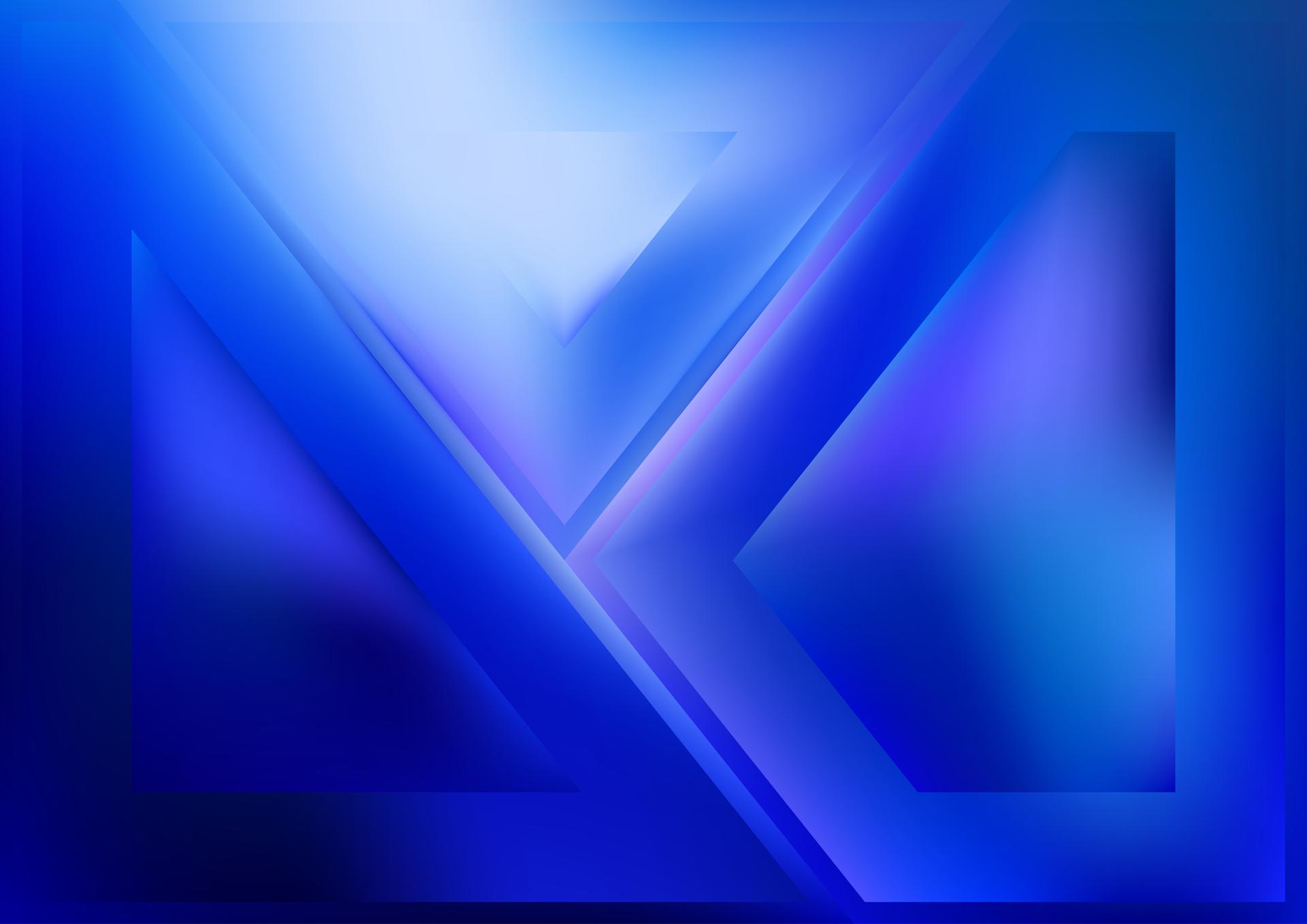 Abstract Blue Geometric Background Vector Art