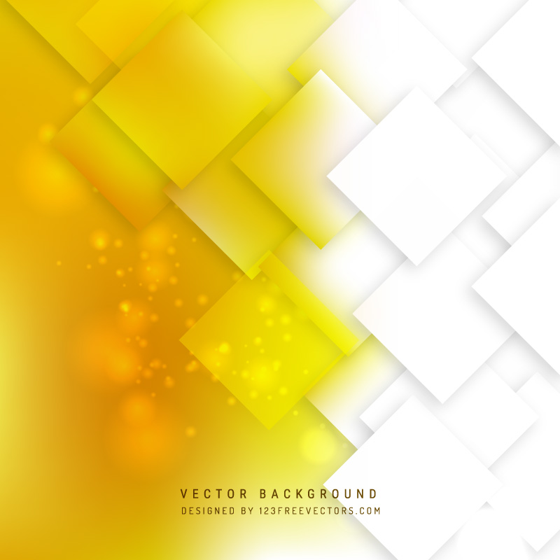 Yellow Geometric Square Background