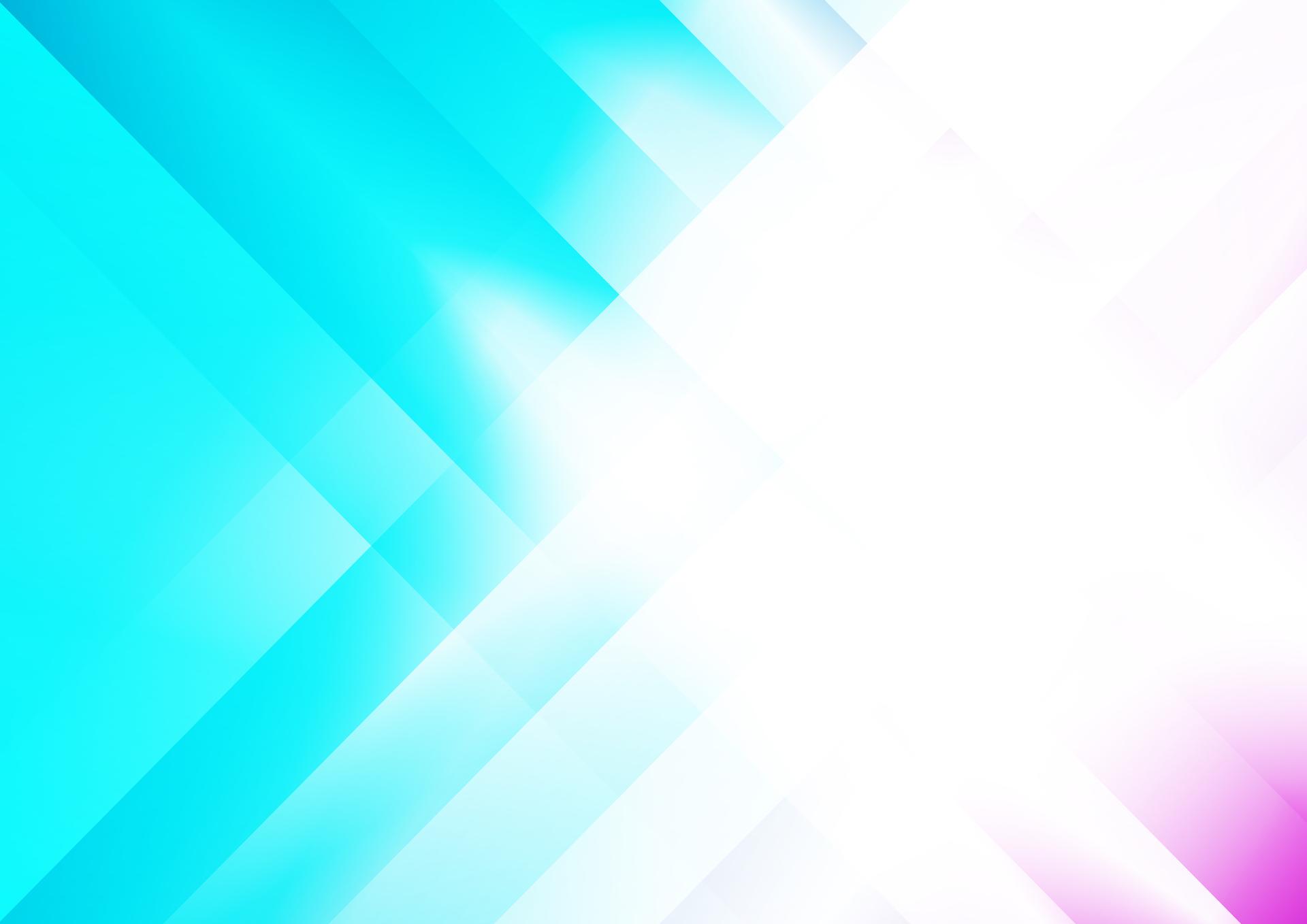 Cyan and White Geometric Abstract Background
