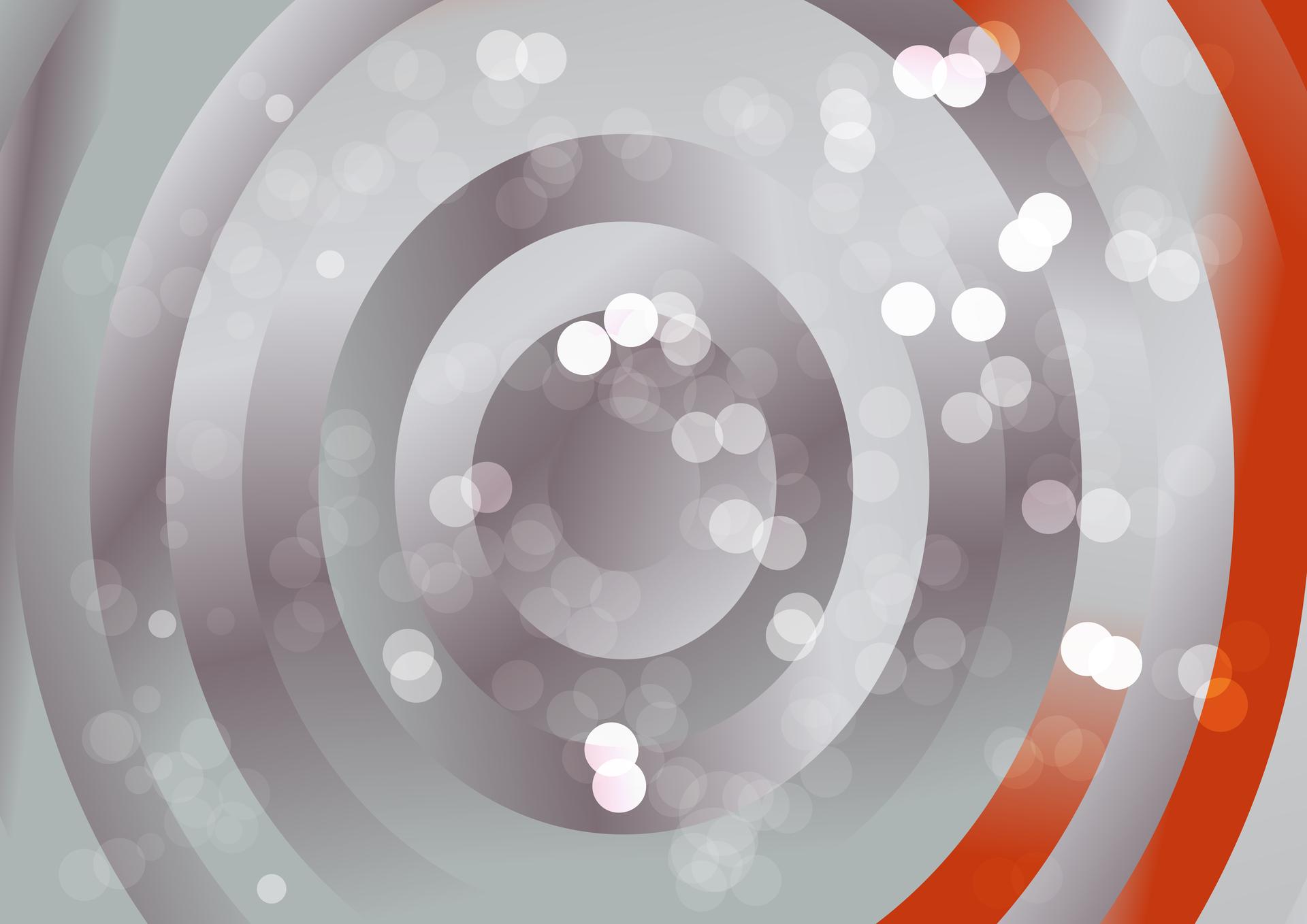 Abstract Red And Grey Concentric Circles Background