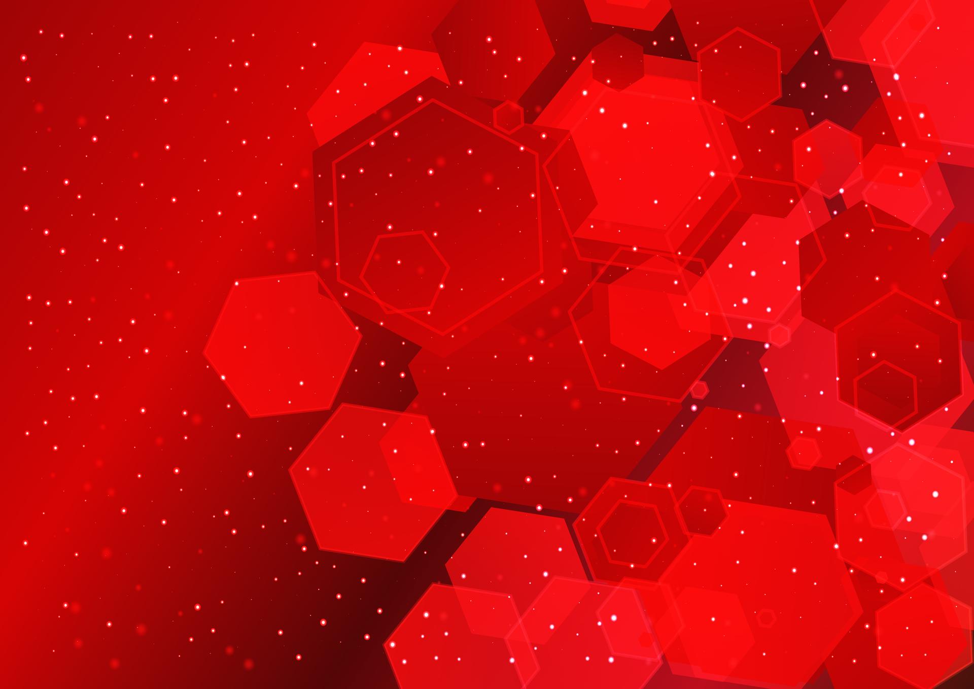 Red Random Hexagon Modern Background Vector Image