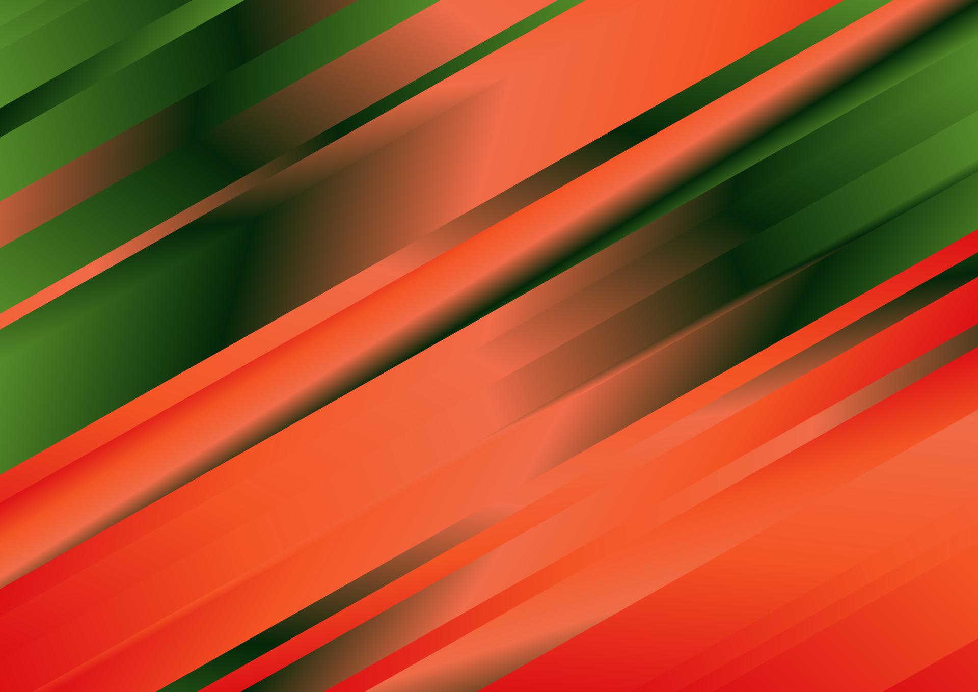 Red and Green Gradient Stripes Background