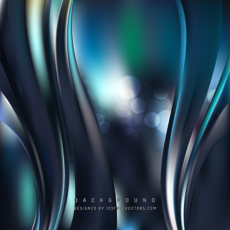 Abstract Dark Color Wave Background