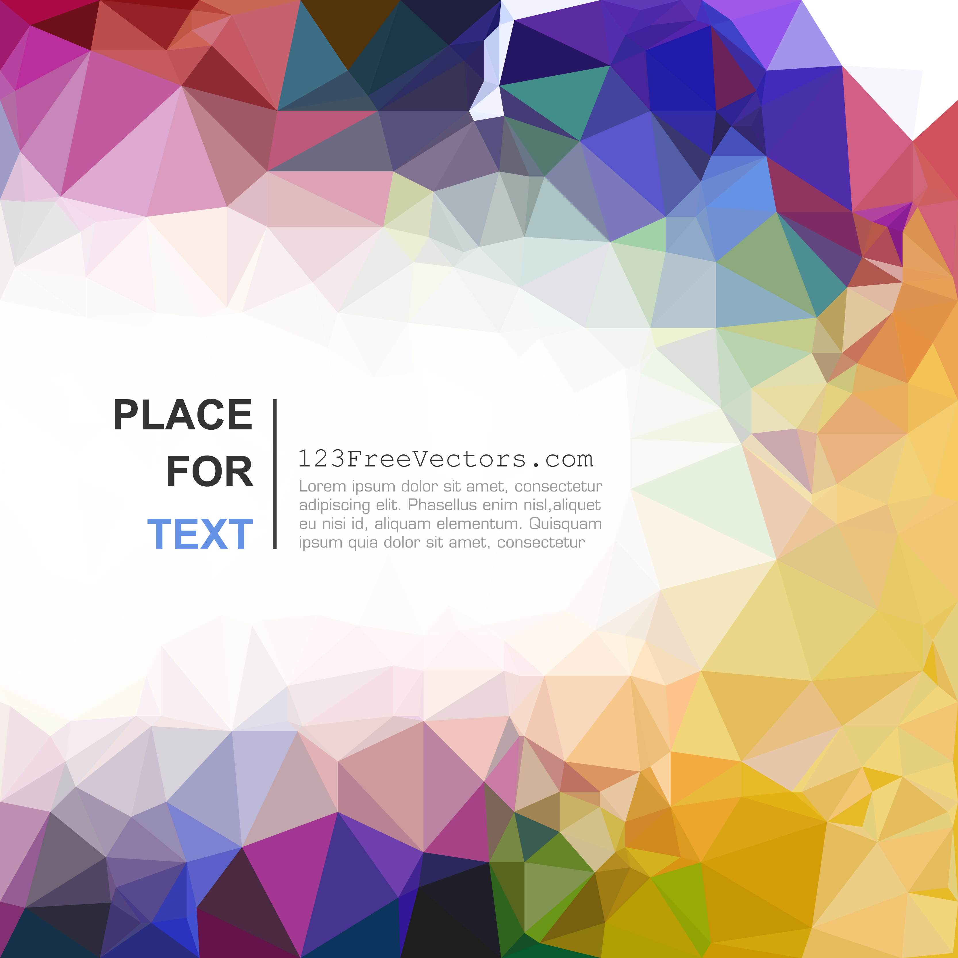 Colorful Polygonal Background Free