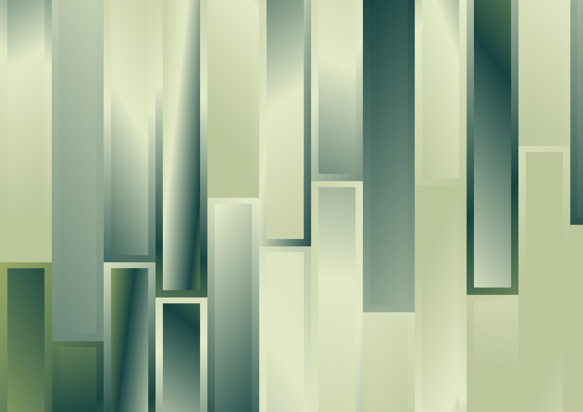 Green and Beige Cut Stripes Gradient Background Vector Image