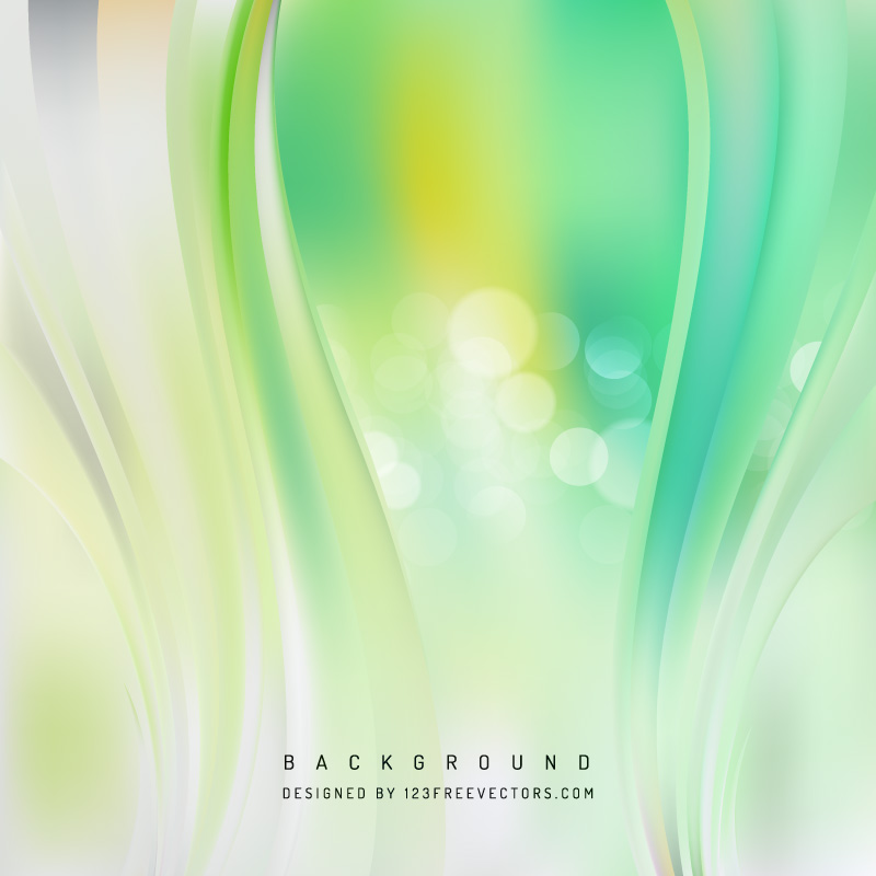 Abstract Light Green Curve Background