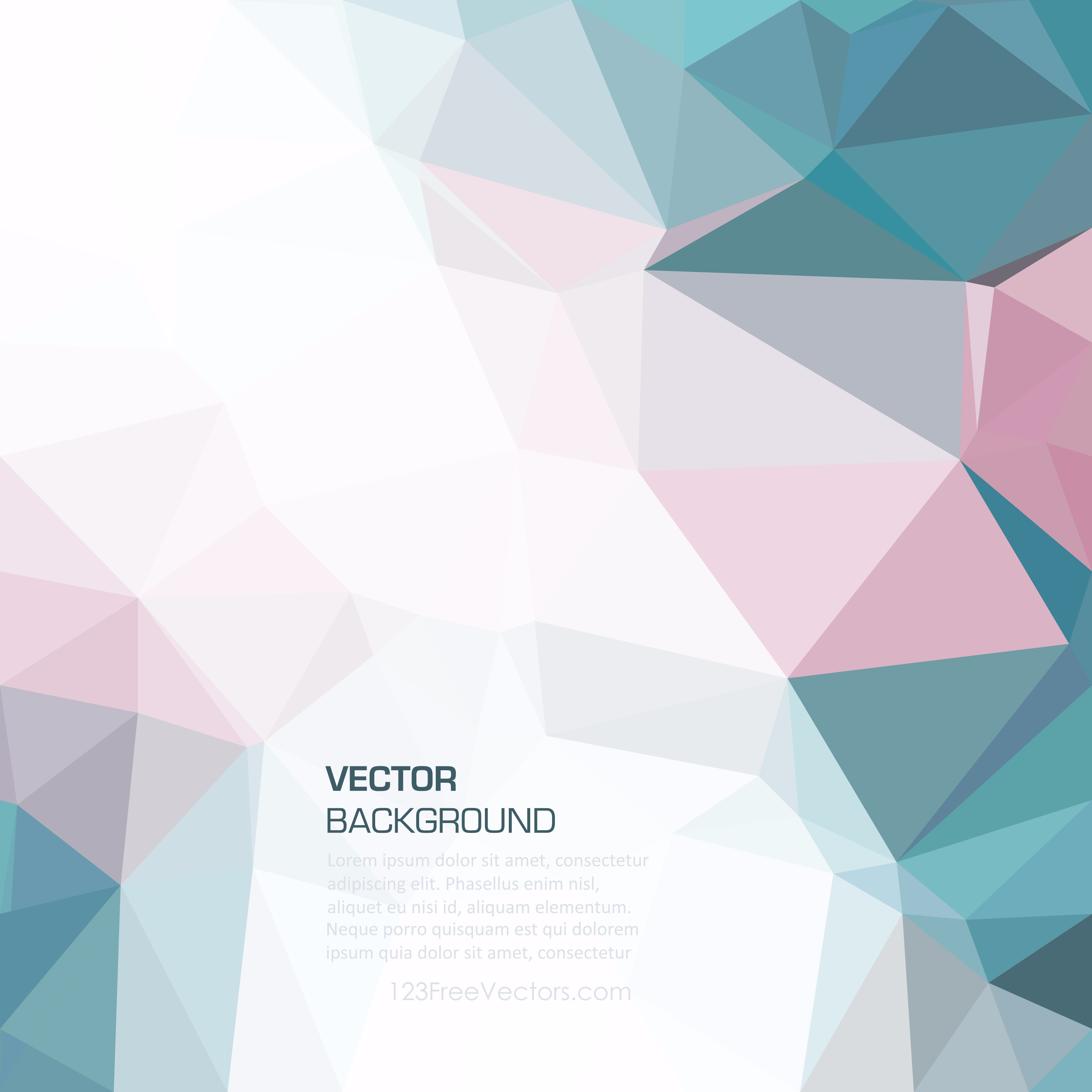 Colorful Geometric Polygon Background Template