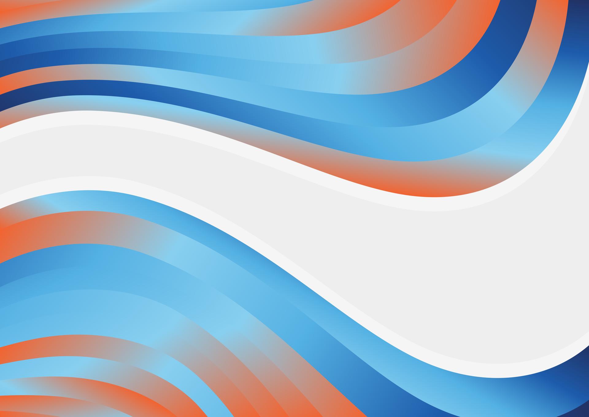 Blue and Orange Business Card Background Template