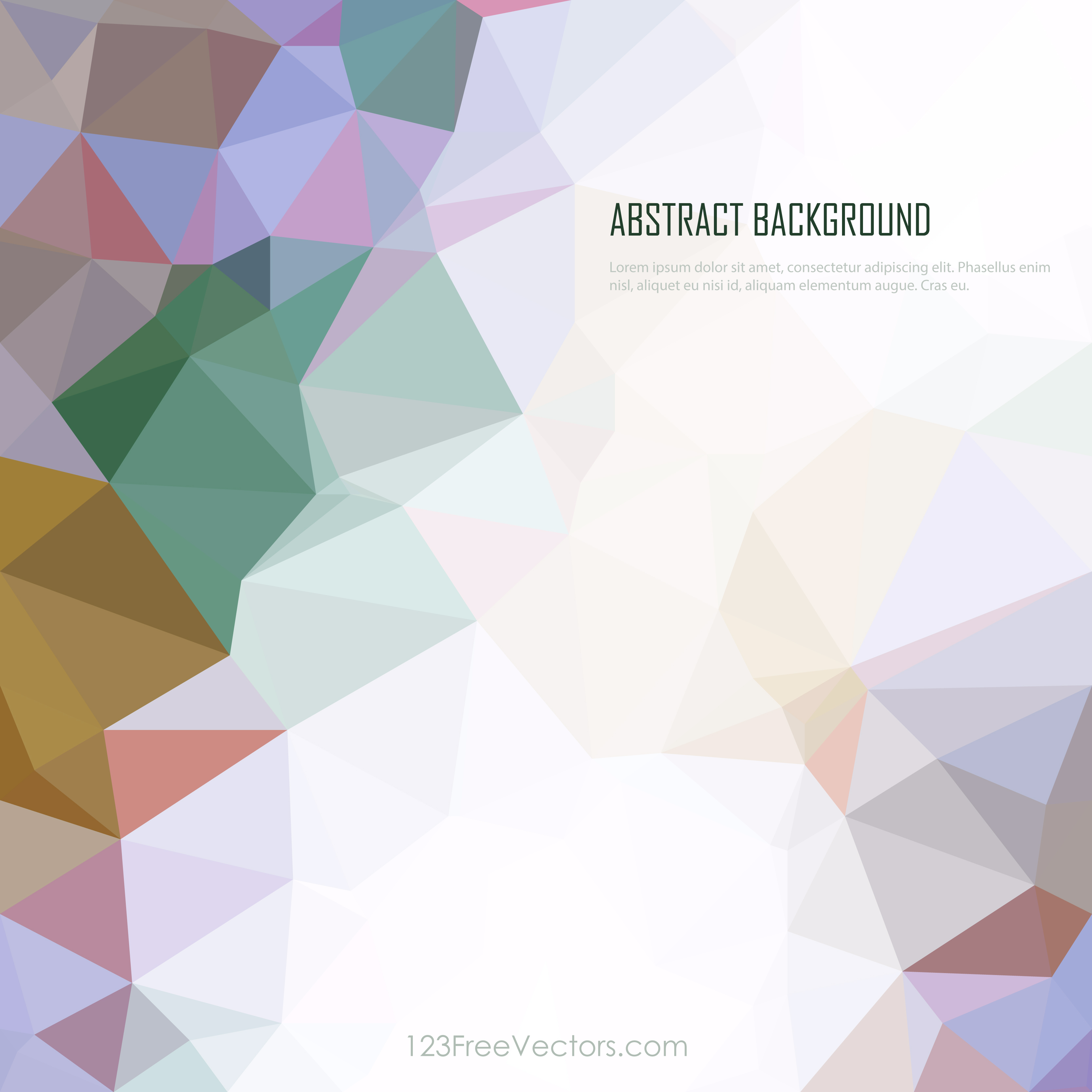 Geometric Polygon Colorful Background