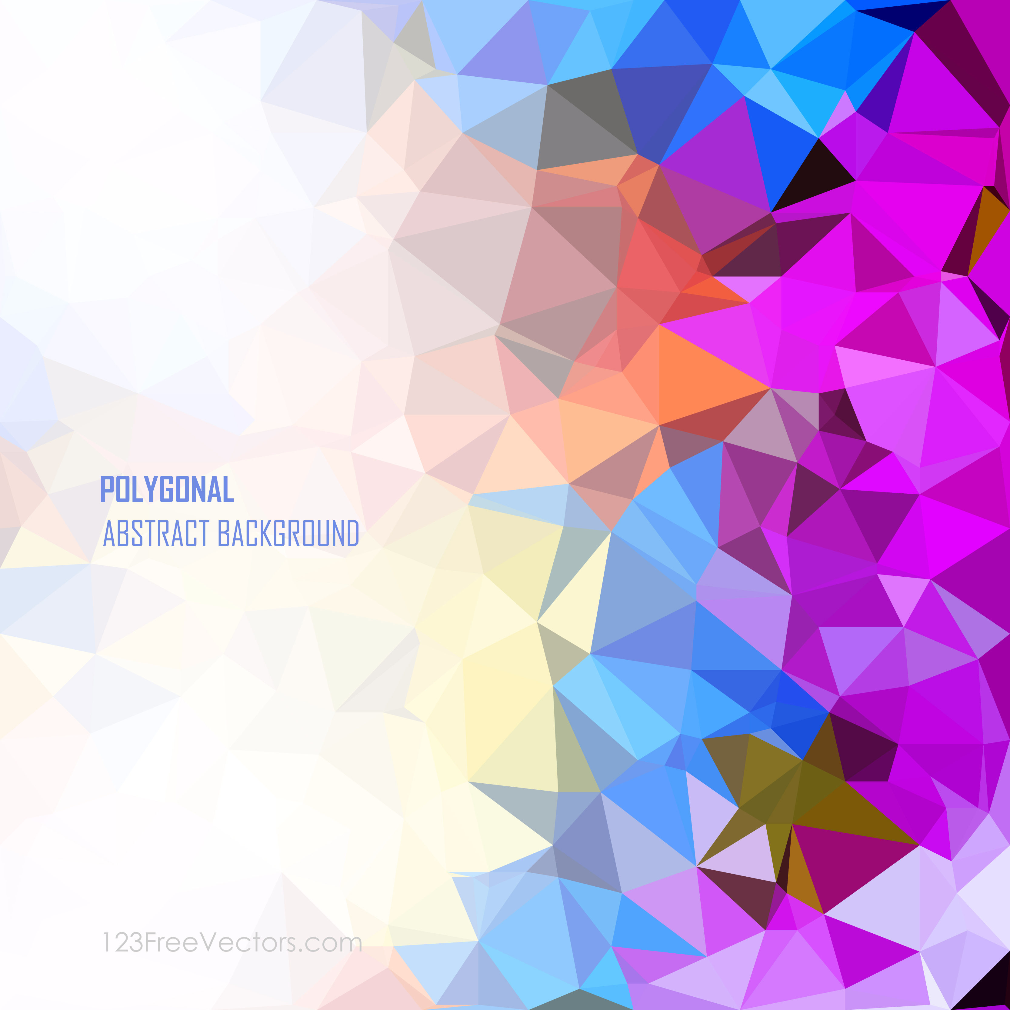 Colorful Abstract Geometric Polygon Background Free