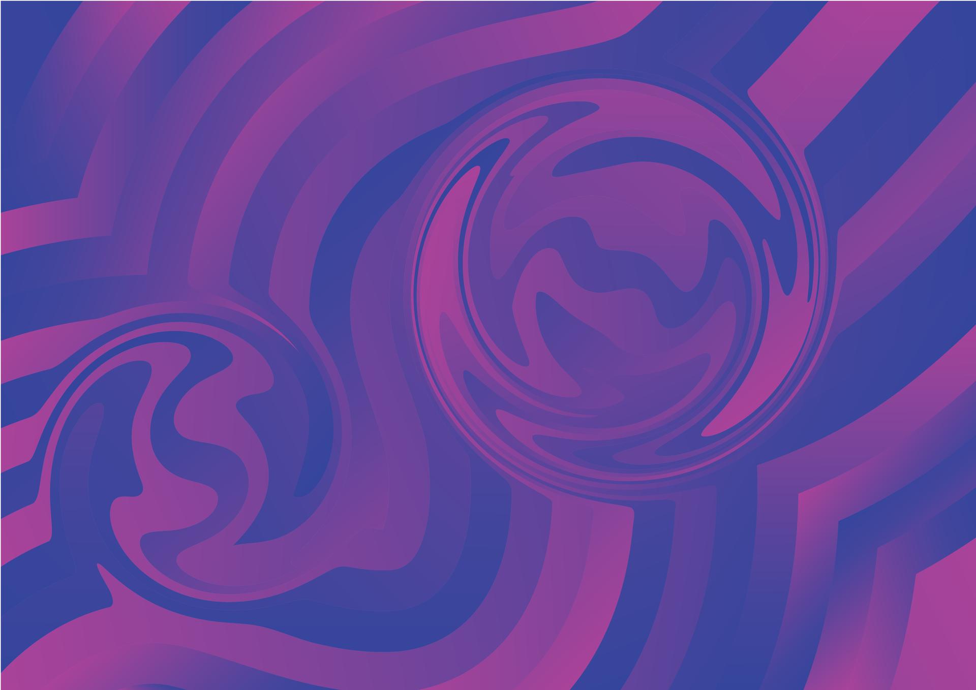 Pink and Blue Gradient Curved Ripple Lines Background Vector Illustration