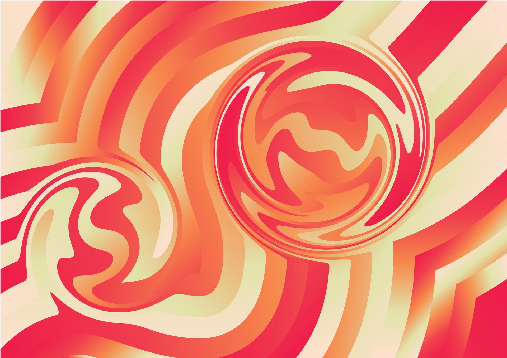 Abstract Pink and Orange Gradient Distorted Lines Background Vector Image