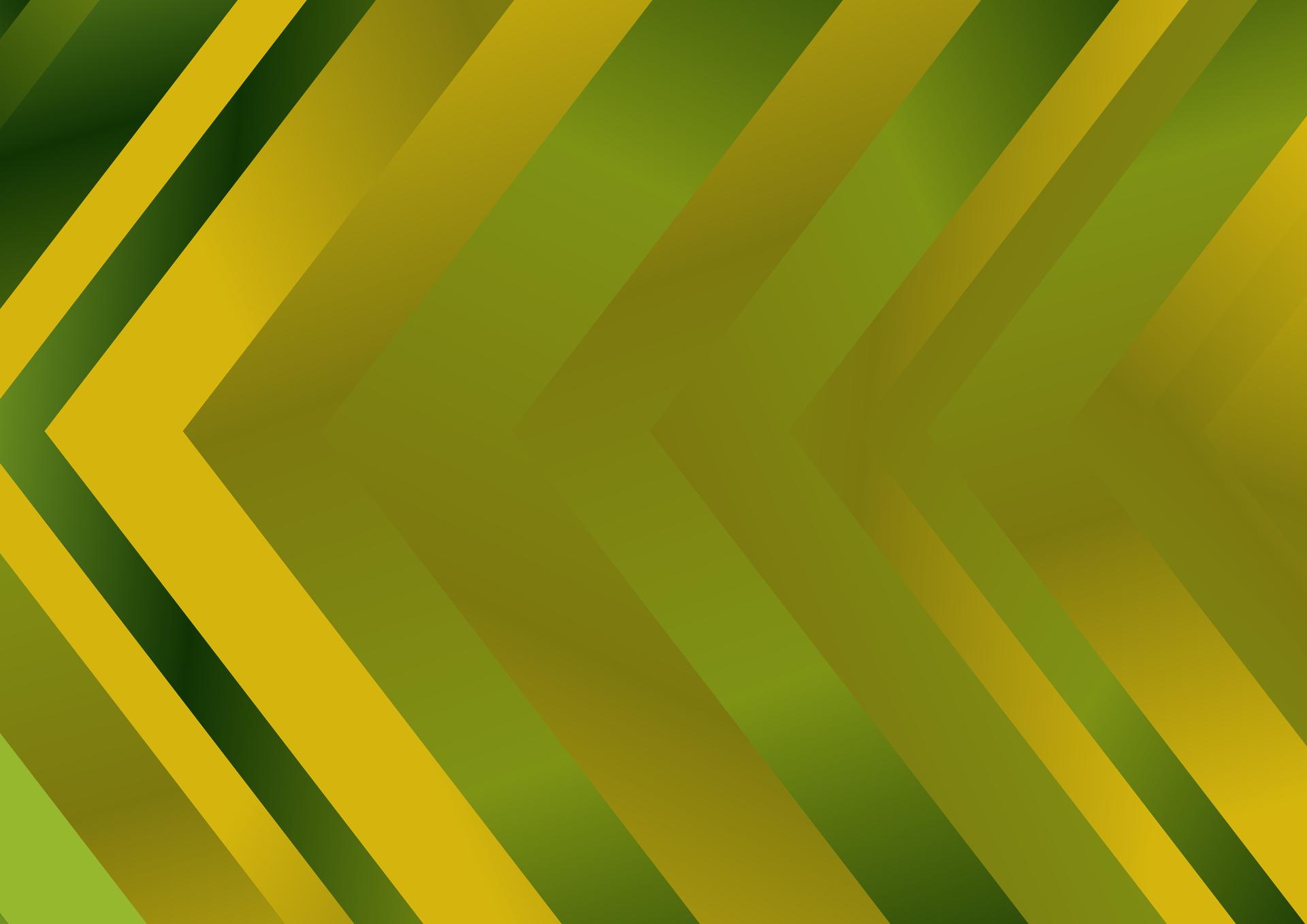 Arrow Abstract Green and Gold Gradient Background