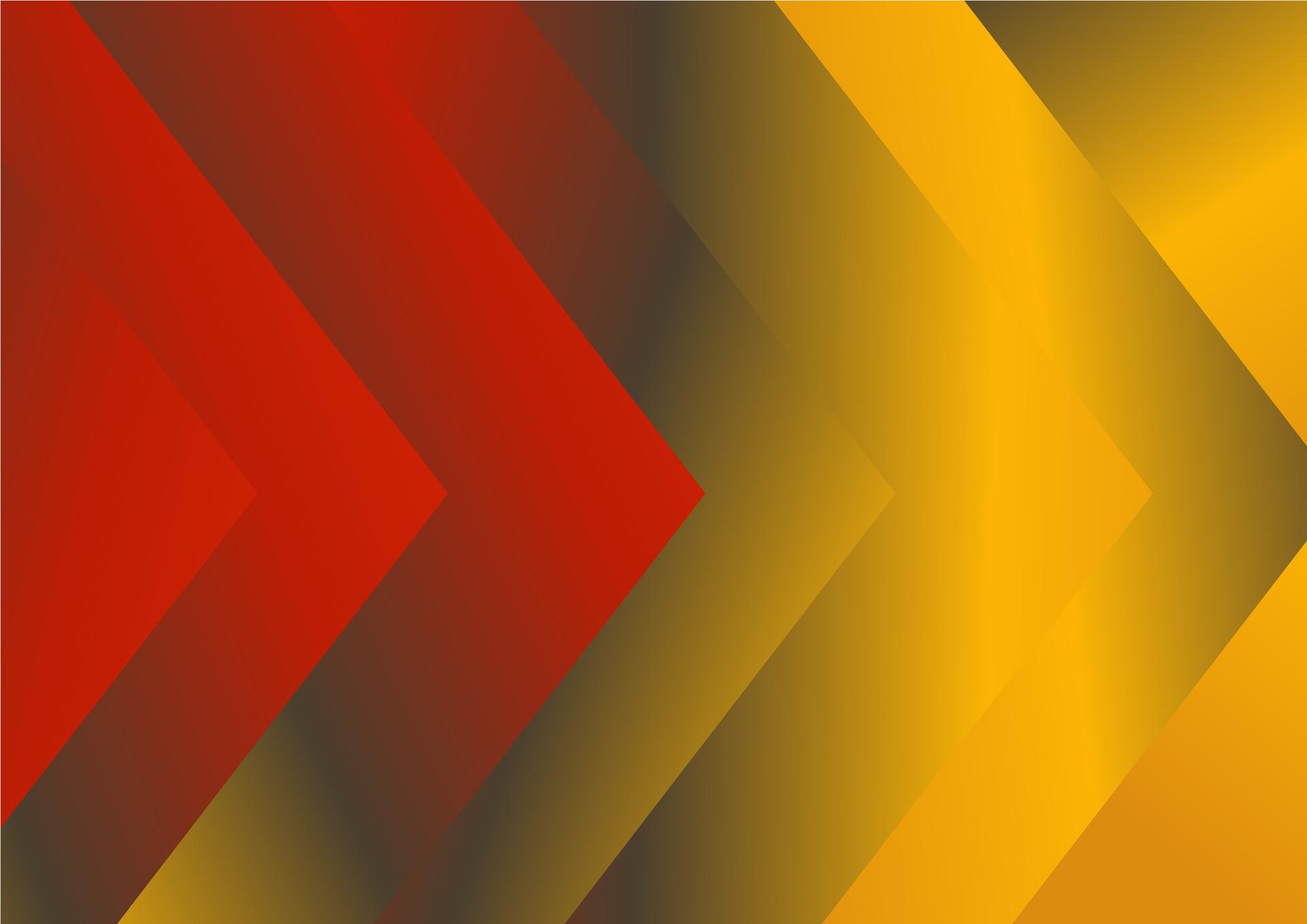 Red and Orange Abstract Gradient Arrow Background