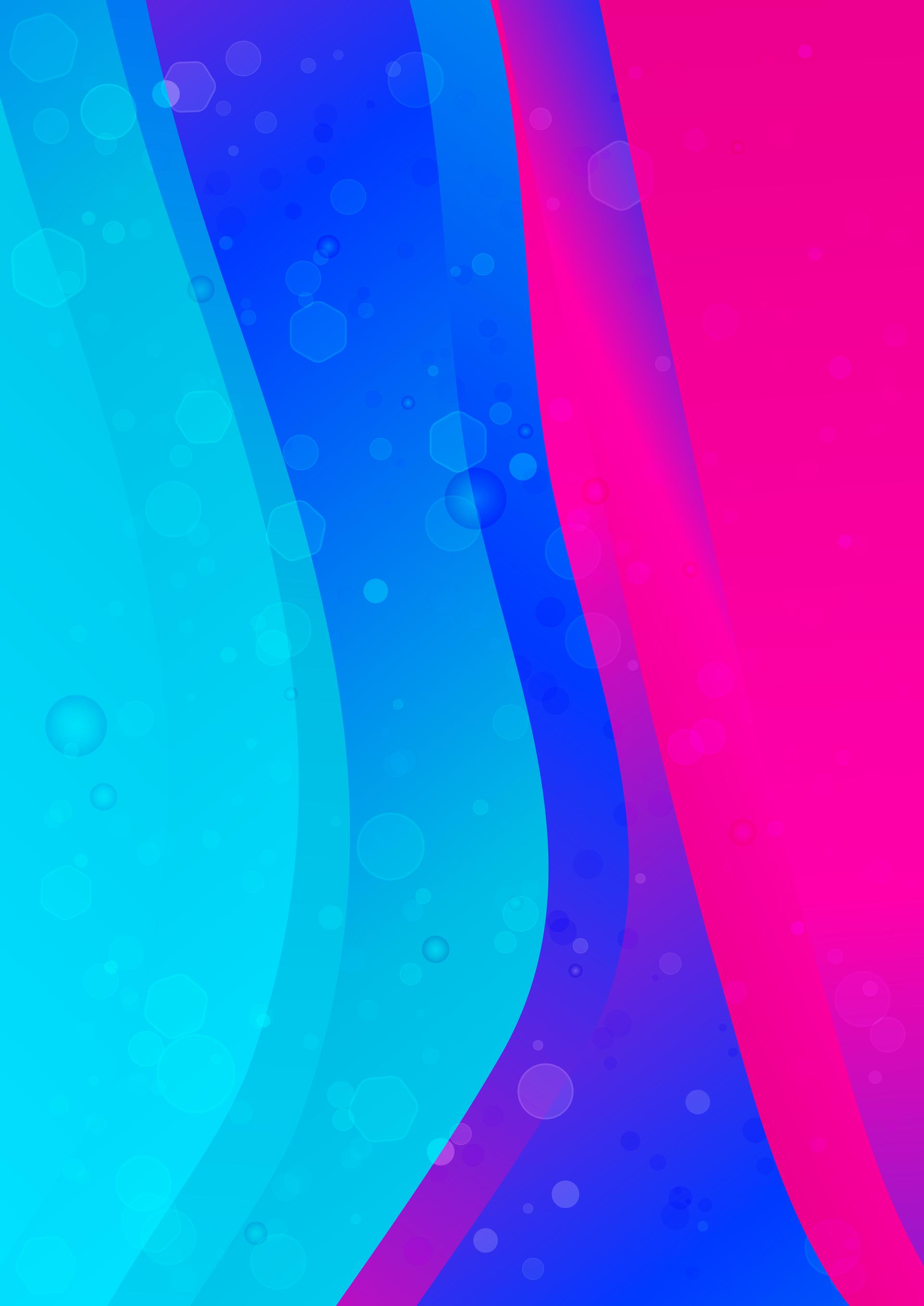 Abstract Pink And Blue Fluid Gradient Vertical Wavy Background Vector