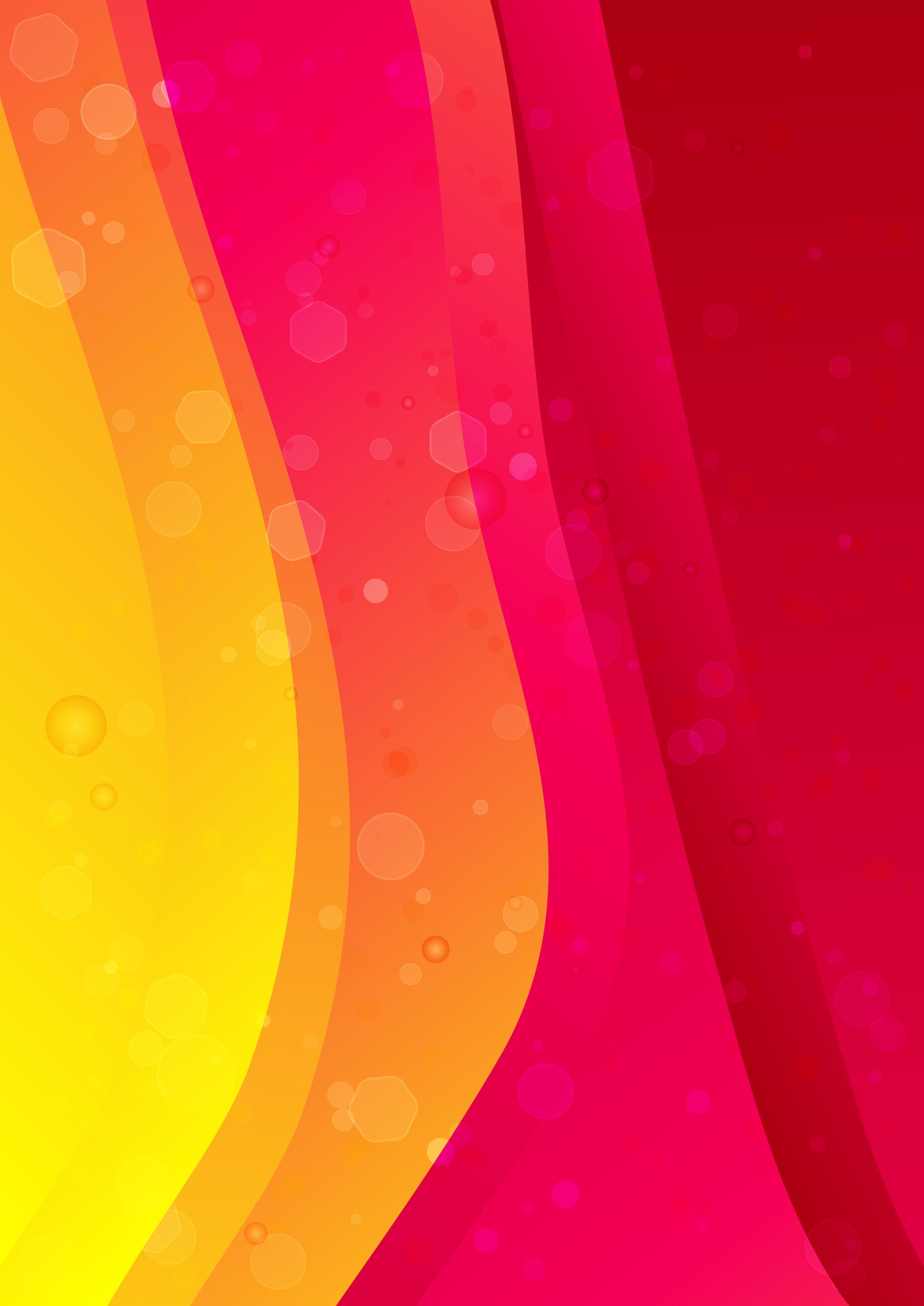 Fluid Pink Red and Yellow Gradient Vertical Wavy Background