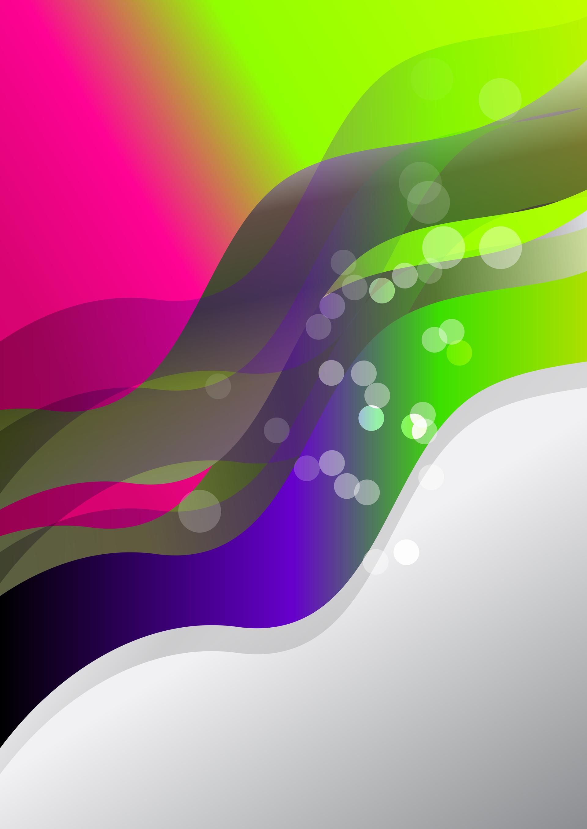 Pink Purple and Green Liquid Gradient Vertical Wave Business Presentation