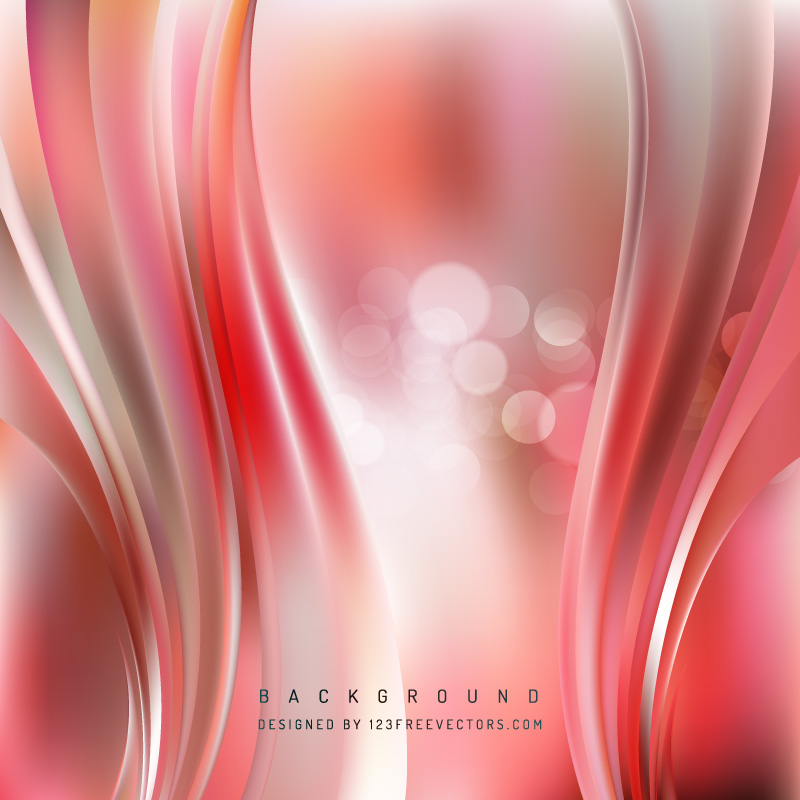 Abstract Light Red Wave Background