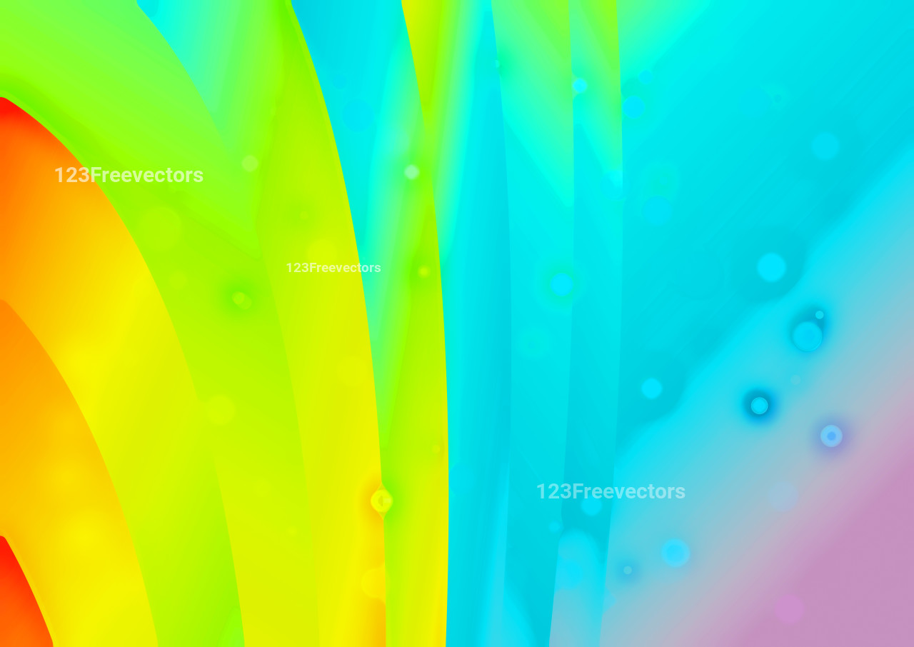 Abstract Blue Green and Orange Background Design