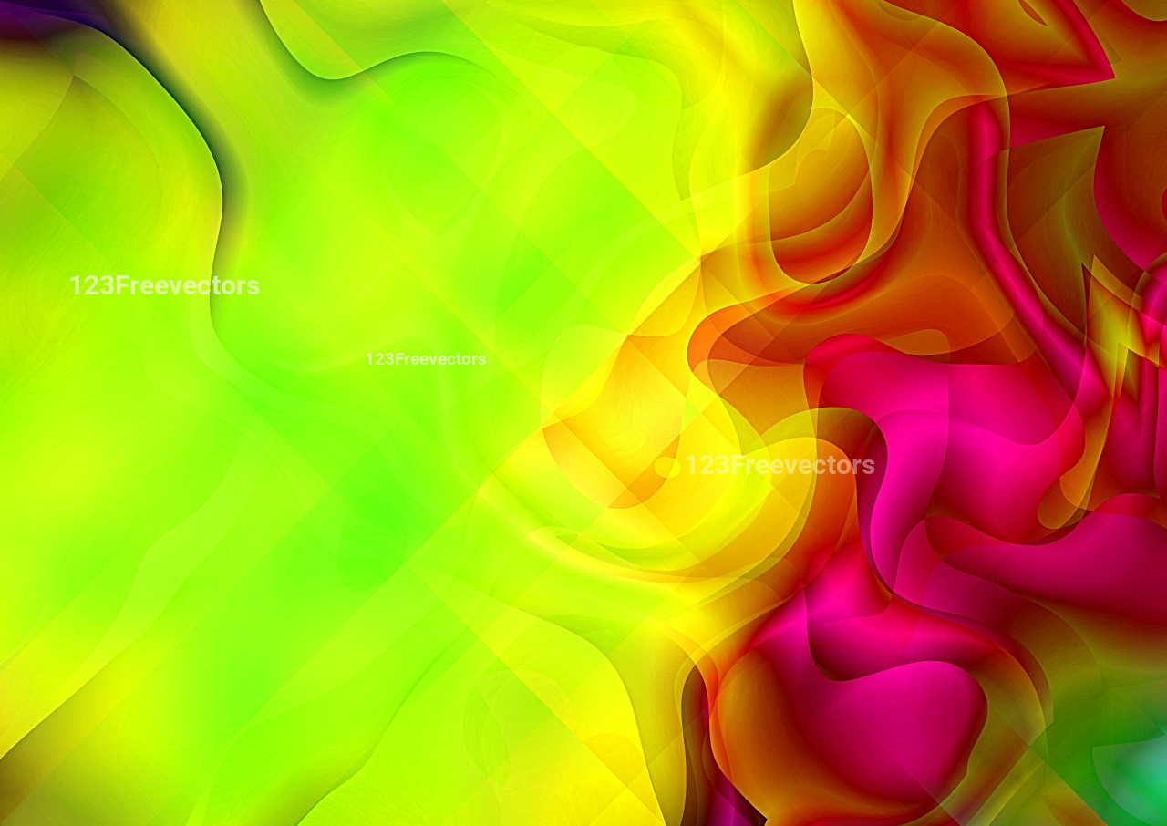Pink Green and Yellow Background Design