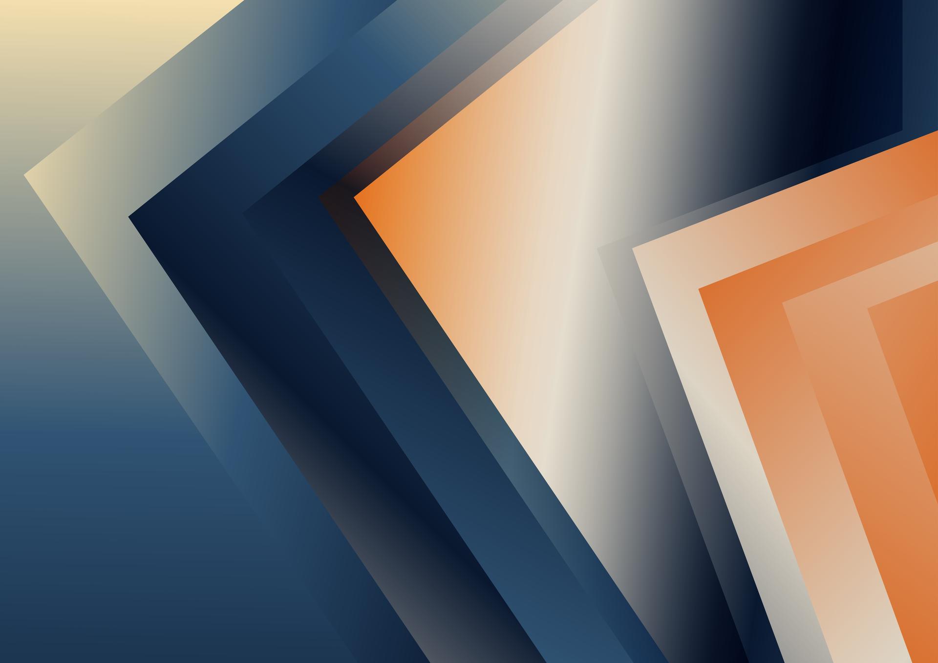 Abstract Blue And Orange Gradient Geometric Background Vector Eps