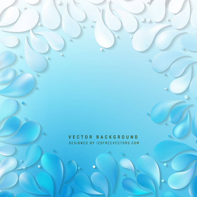 Abstract Light Blue Arc Drops Background