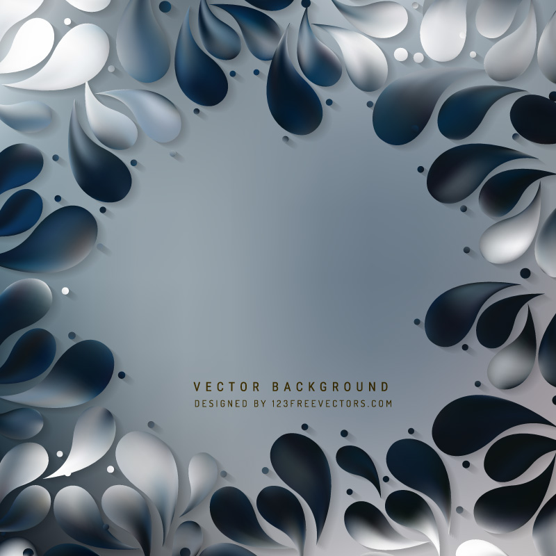 Abstract Dark Blue Arc Drops Background