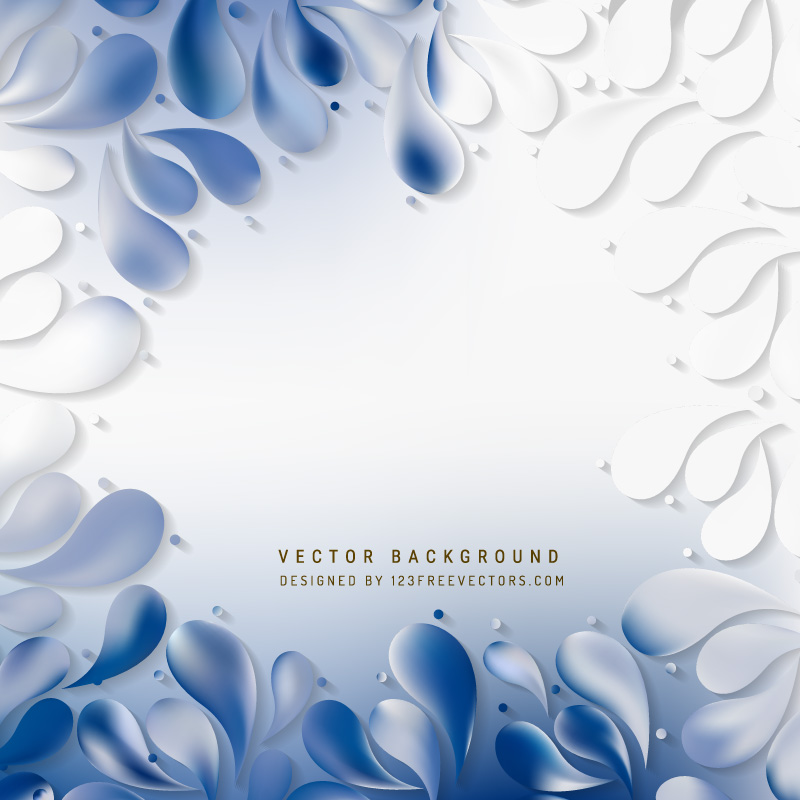 Abstract Blue Arc-Drop Background Design