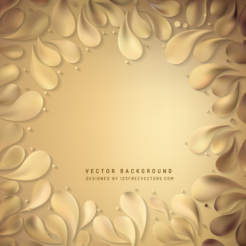 Brown Arc Drops Background Template