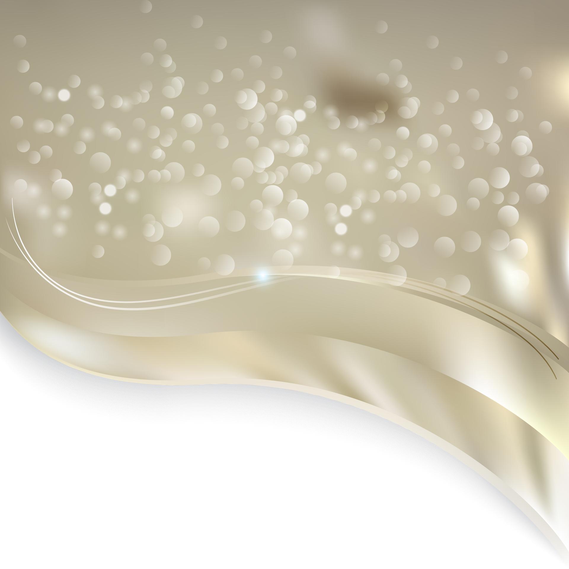 Light Brown Wave Border Business Background