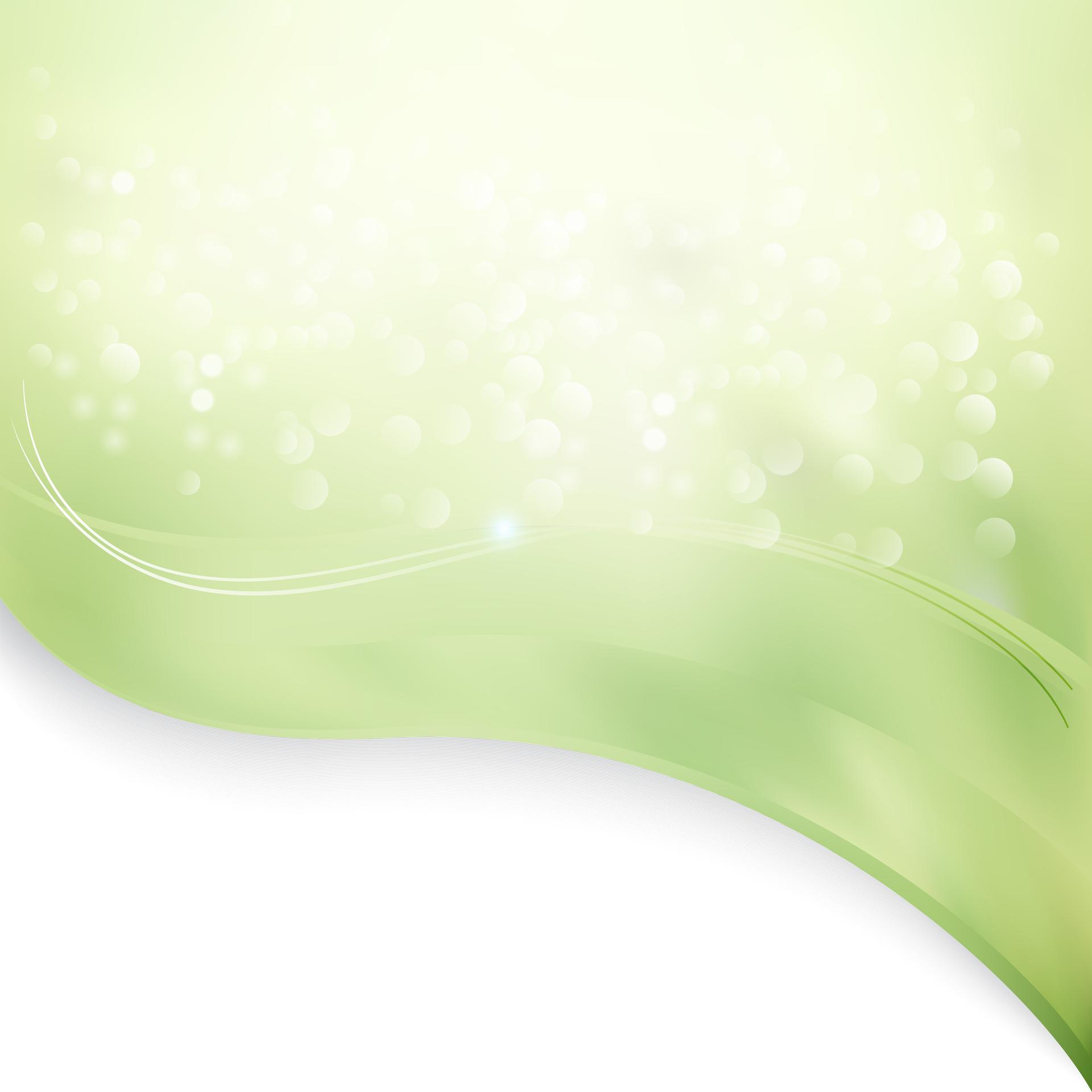 Abstract Green Background With Bokeh