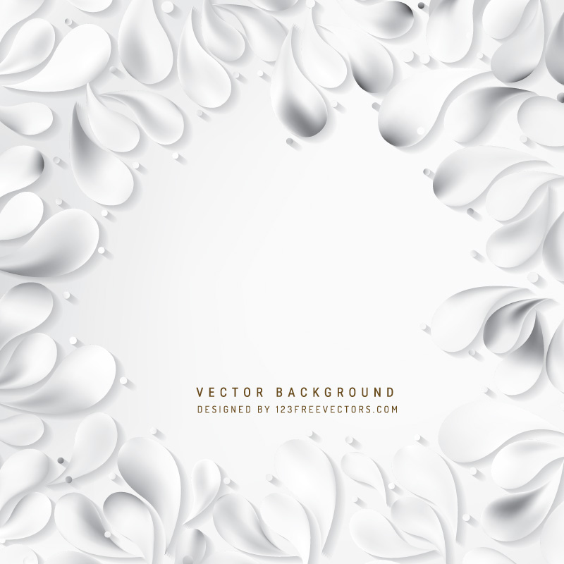 White Arc-Drop Background