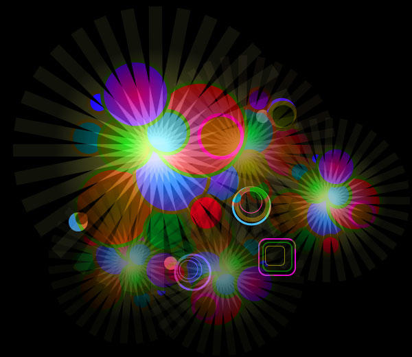 Abstract Glowing Light Effect Illustrator Background Vector